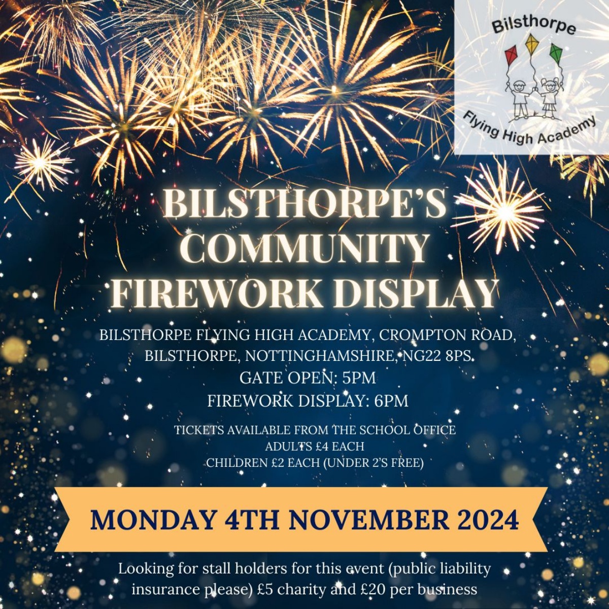 Bilsthorpe Flying High Academy - BFHA Firework Display