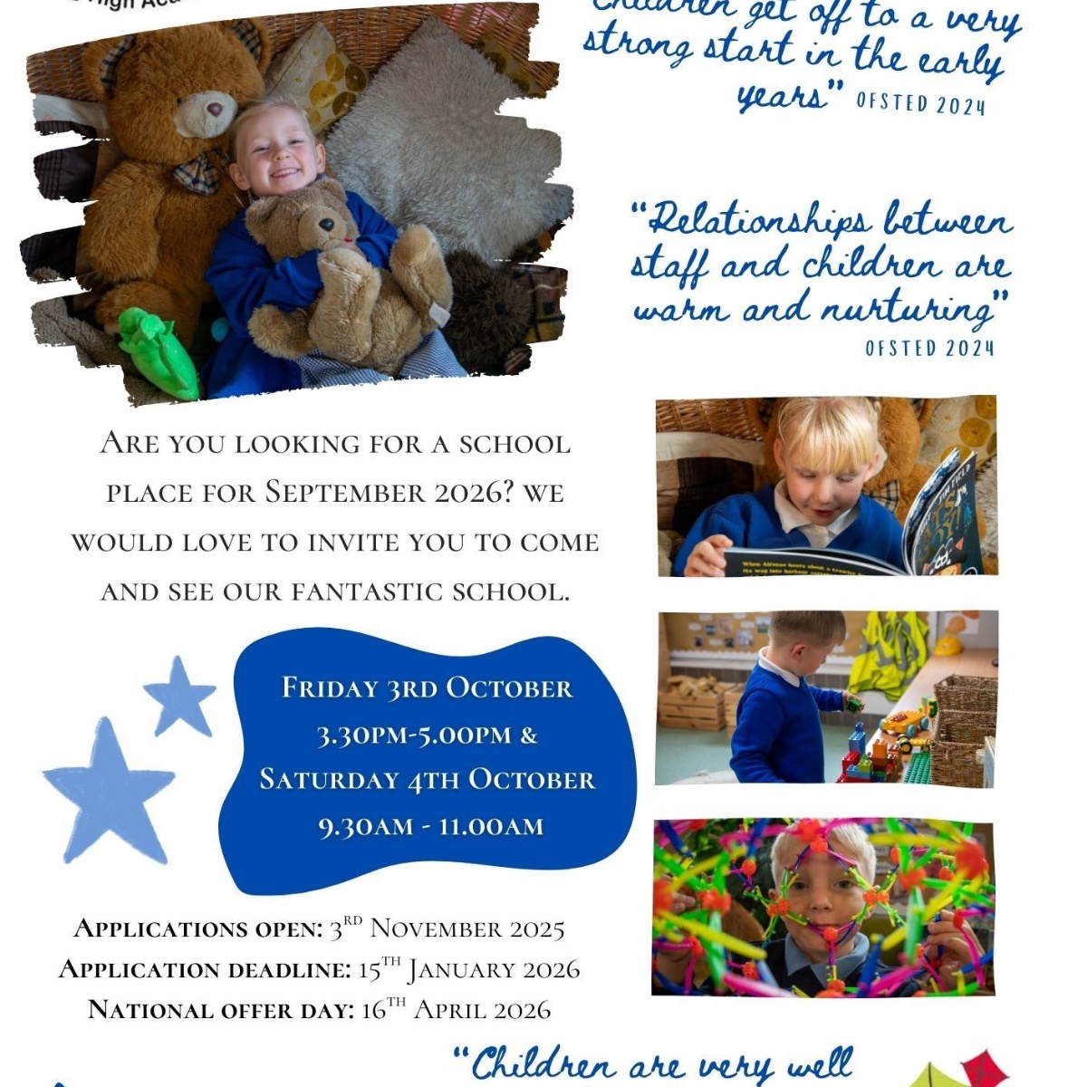 Bilsthorpe Flying High Academy - EYFS Open Events 2025